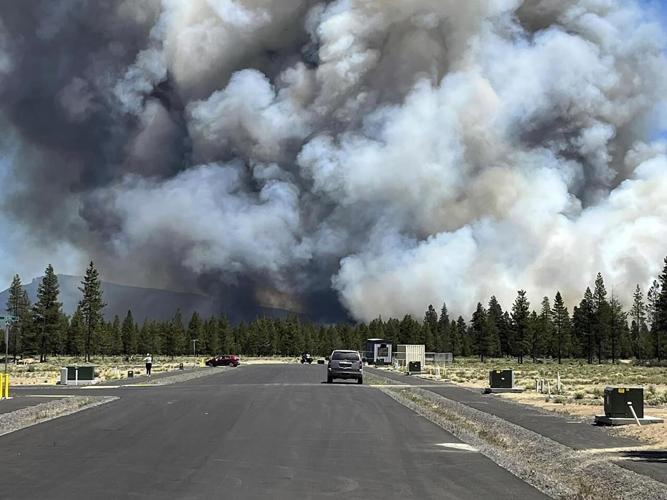 Wind Driven Wildfire Spreads Near Popular Central Oregon Vacation Spot