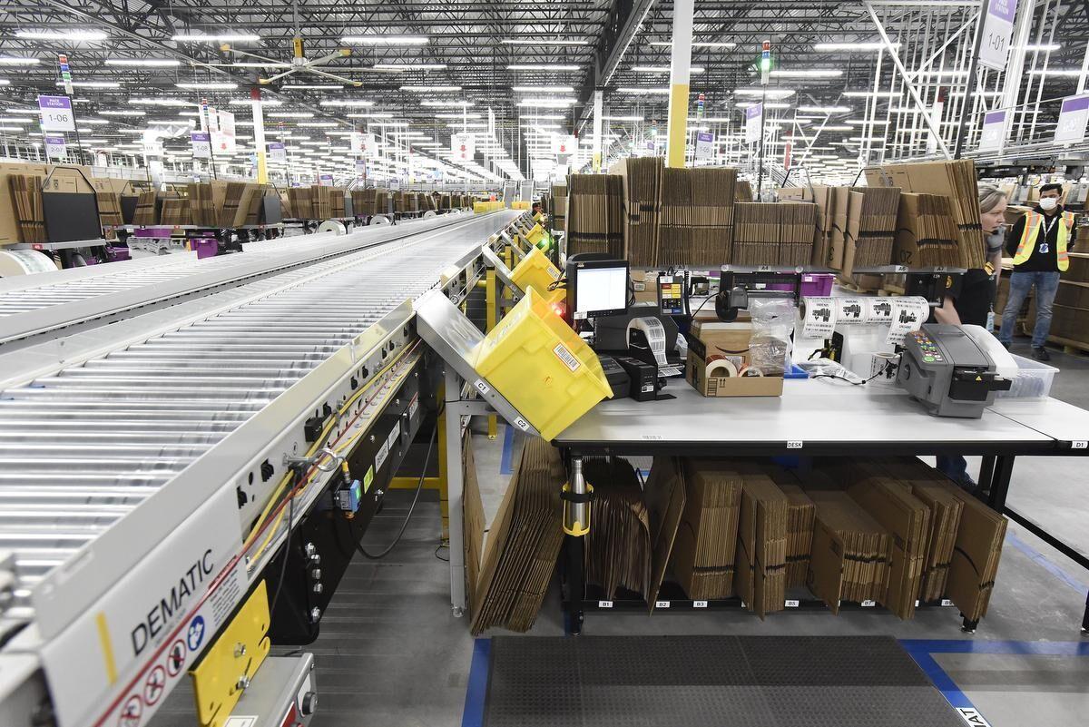 Take a look inside Amazon’s fulfilment centre near Upper James