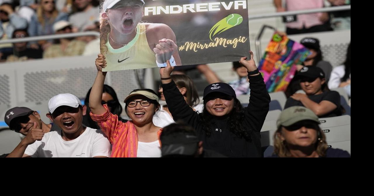 Round of 16 was the end of the run for 16-year-old Andreeva at the ...