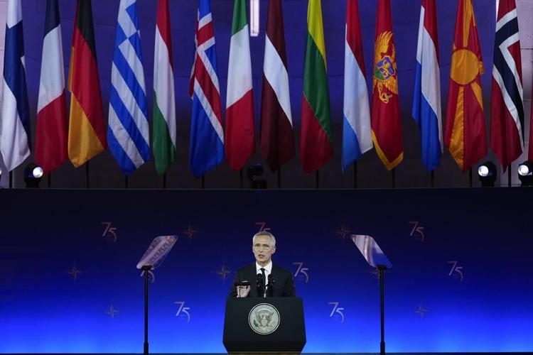 Jens Stoltenberg will wrap up a NATO summit for a final time at the helm