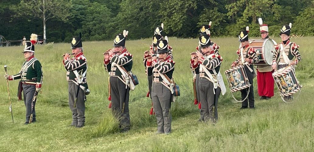 Re-enactment features muskets, fireworks and a drone show