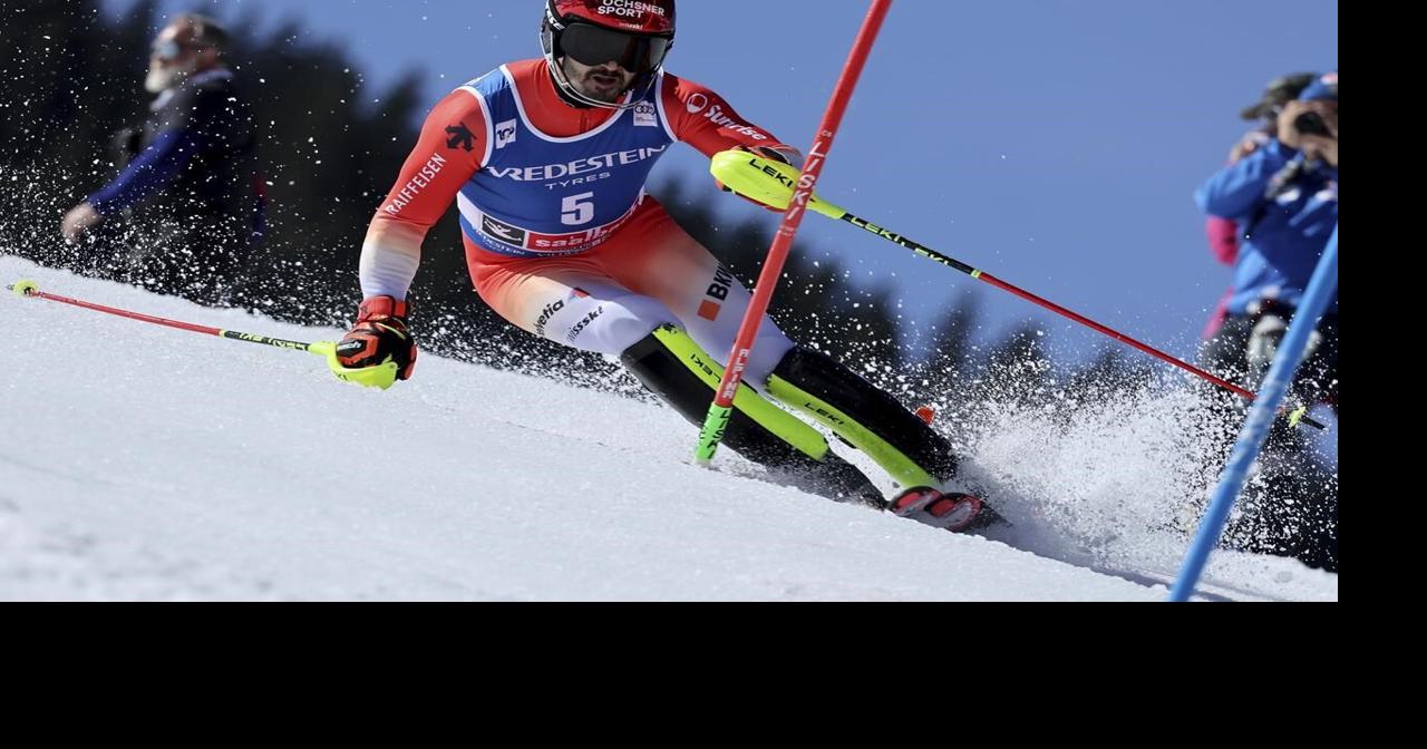 Timon Haugan wins men's slalom at World Cup finals. Manuel Feller ...