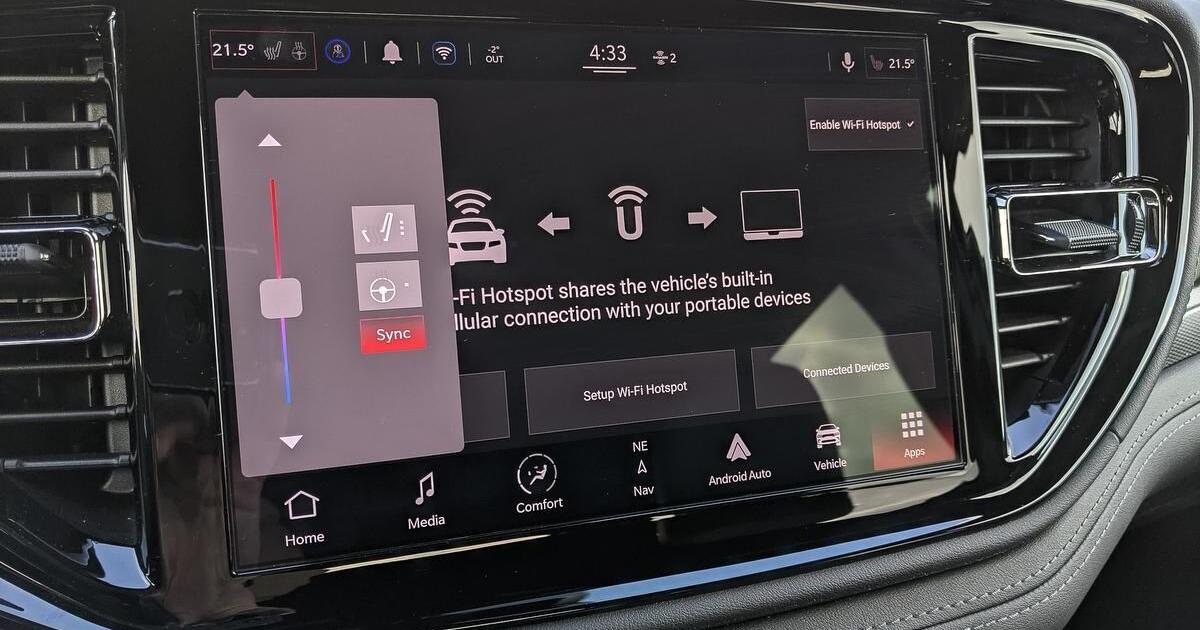 Inside Uconnect 5 in the Dodge Durango GT