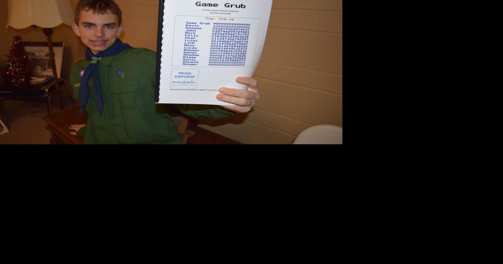 Hamilton scout combines passion for food and video games to help charity