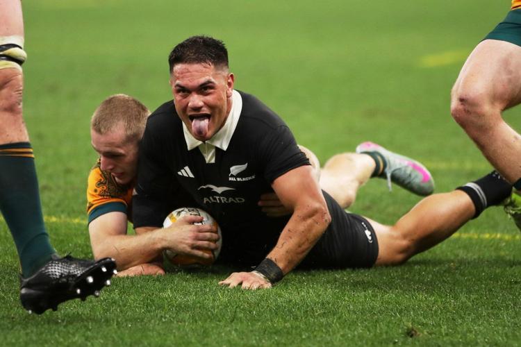 All Blacks beat the Wallabies 28-14 in a Rugby Championship match, 11th ...