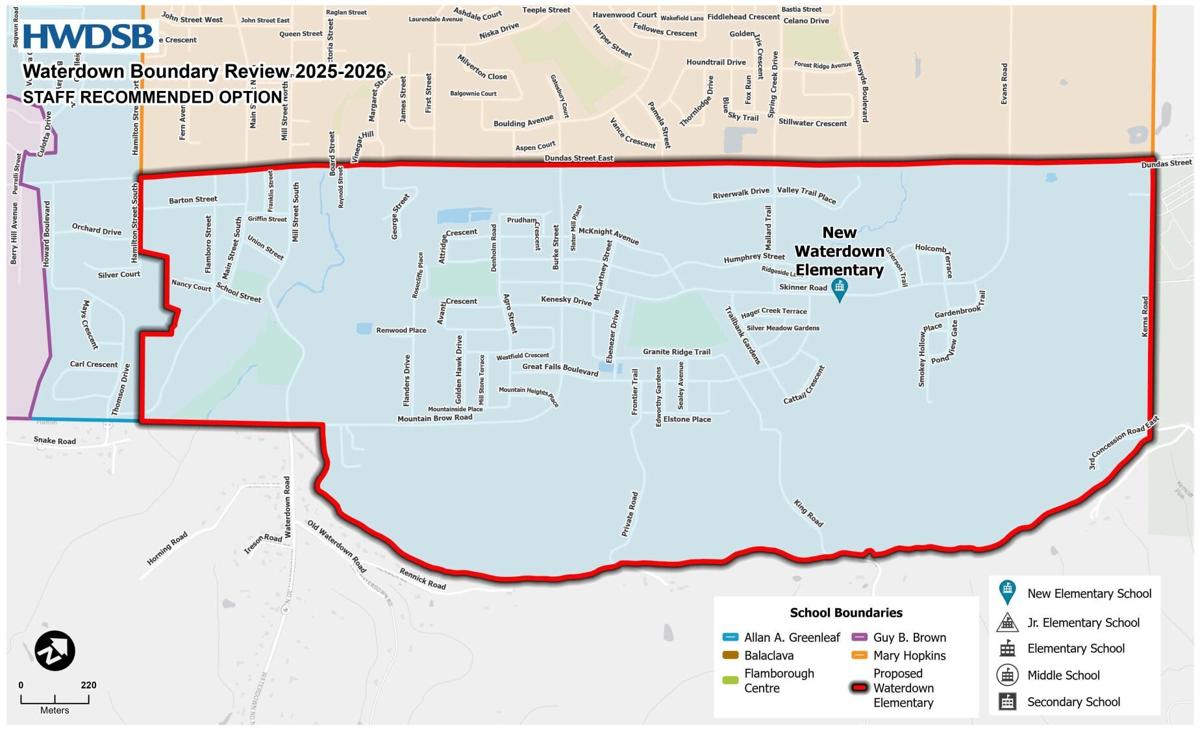 HWDSB committee approves new Waterdown school boundary