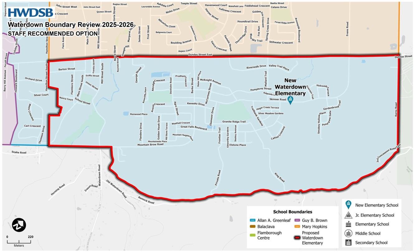 HWDSB committee approves new Waterdown school boundary