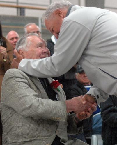 Former NHL referee Bill Friday's name added to Hamilton's Lawfield Arena