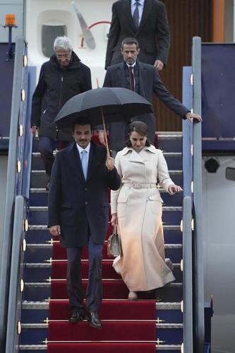 Princess of Wales joins royals as Qatari state visit to the UK starts