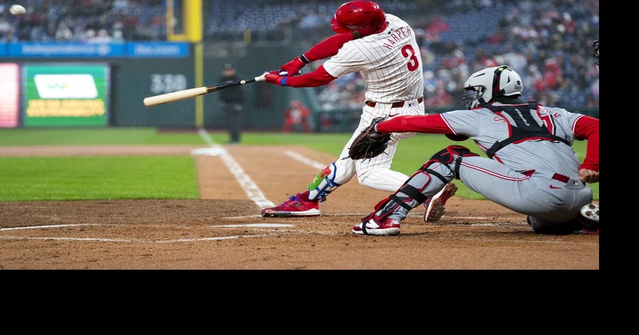 Phillies slugger Bryce Harper homers for his first 3 hits of the season