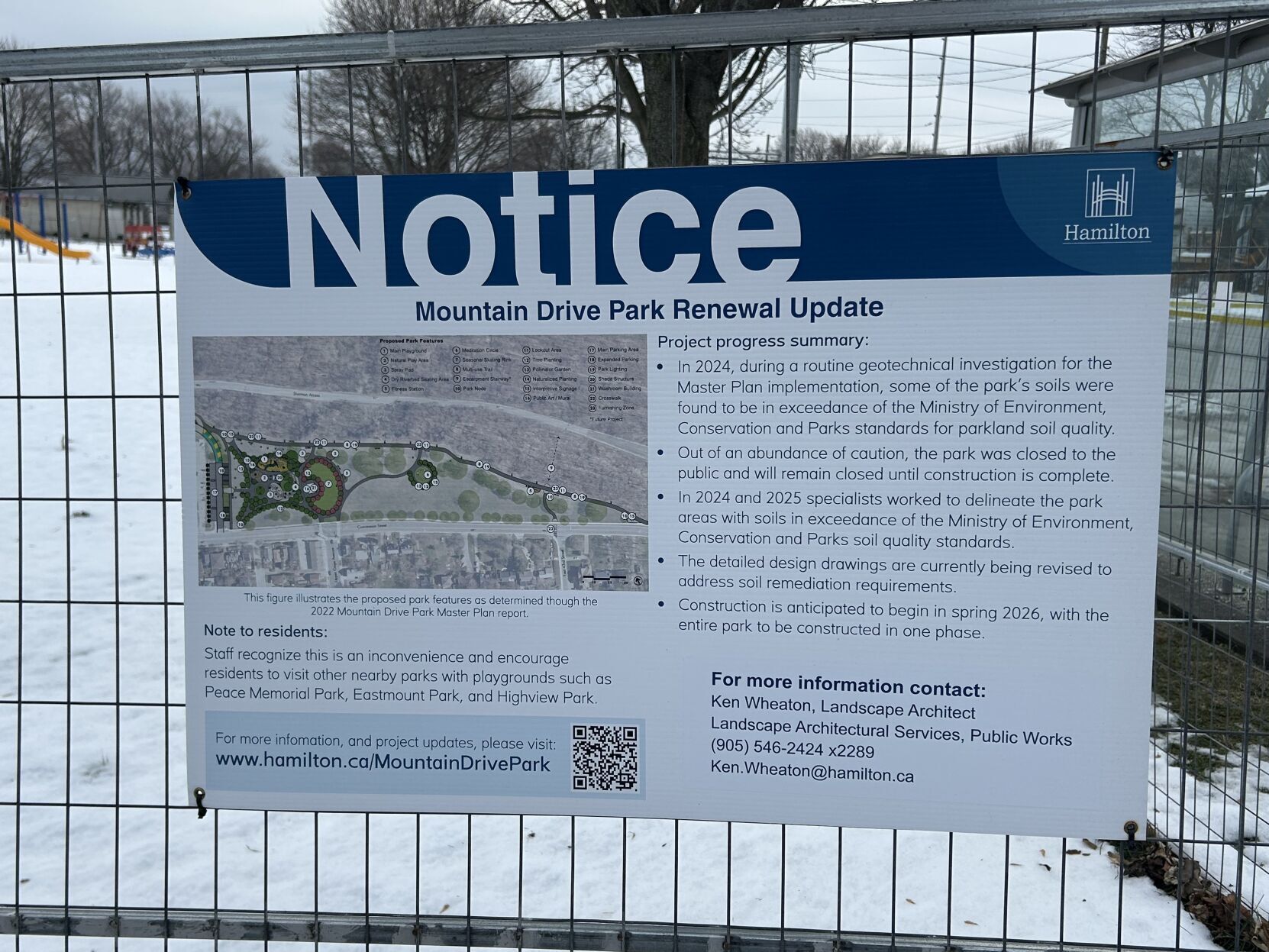 Mountain Drive Park redevelopment expected to start in 2026