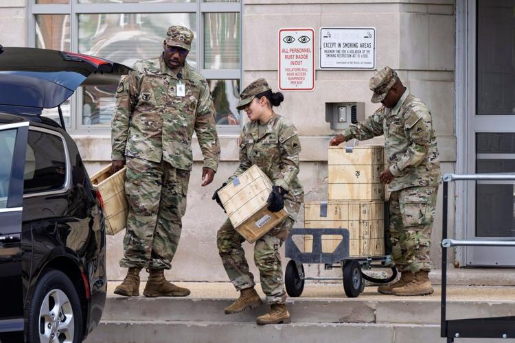 Photos of the National Guard and federal agents in Washington