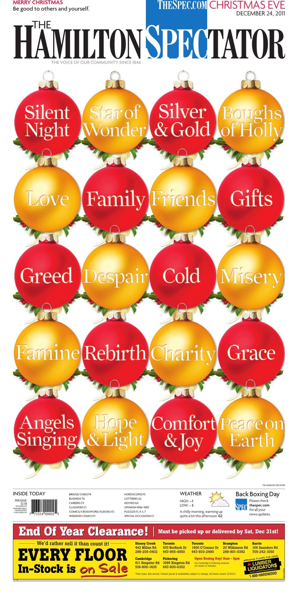 The Hamilton Spectator Christmas edition