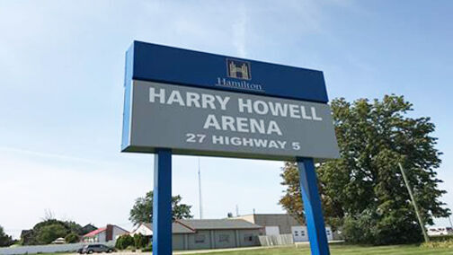 Dundas Real McCoys play at Flamborough’s Harry Howell Arena