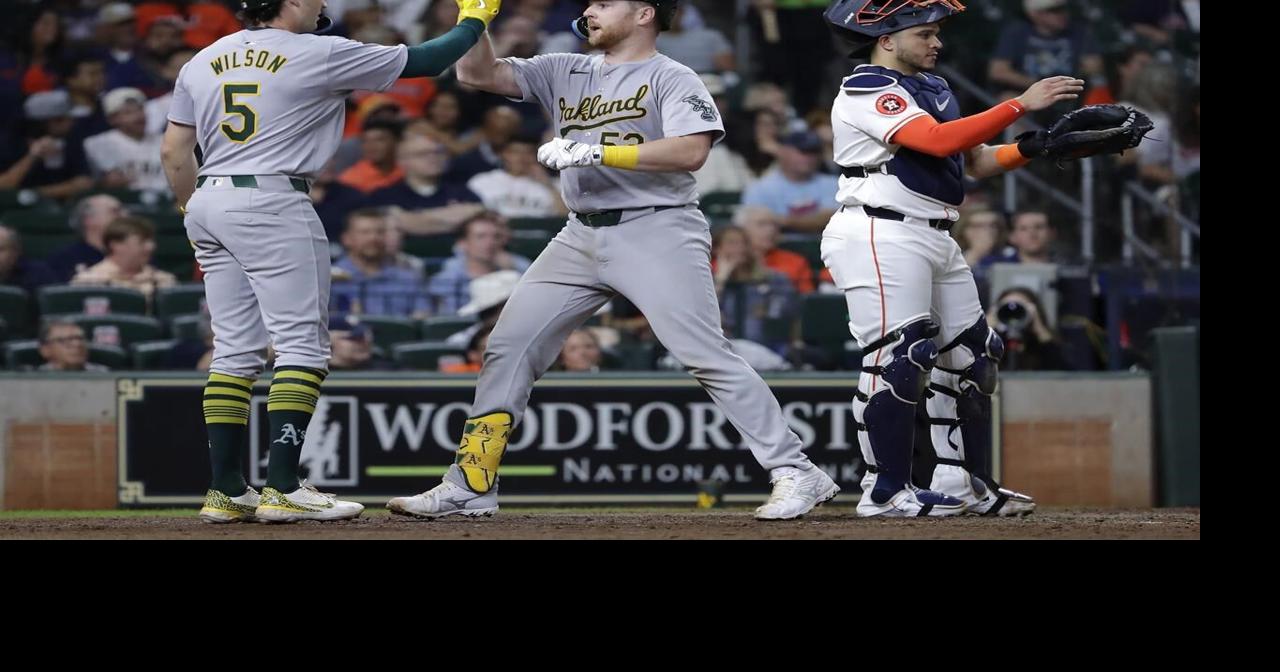Kyle McCann homers, Brent Rooker drives in 2 as Athletics beat Astros 5-4