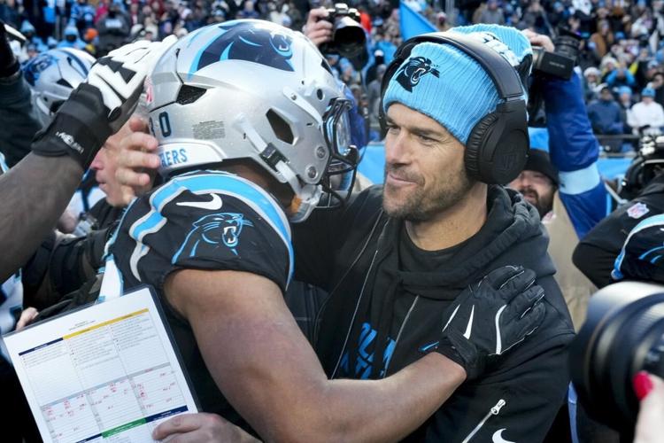 Panthers eliminate Cardinals from playoffs on Hubbard's TD run in ...