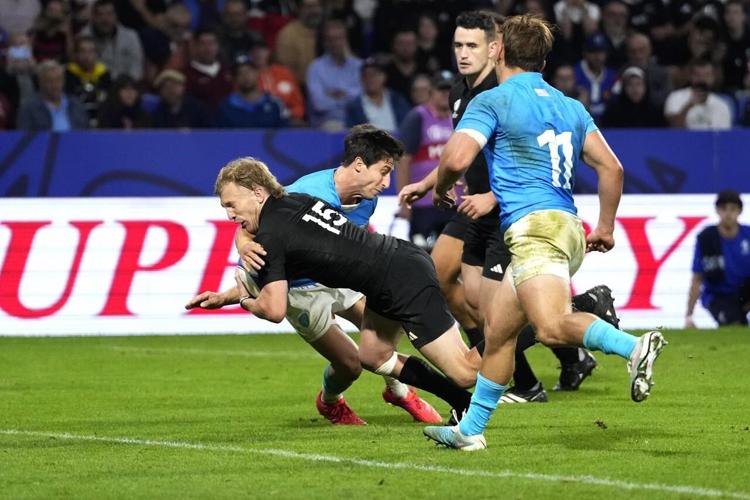 All Blacks finish Rugby World Cup pool play with 73-0 win over Uruguay