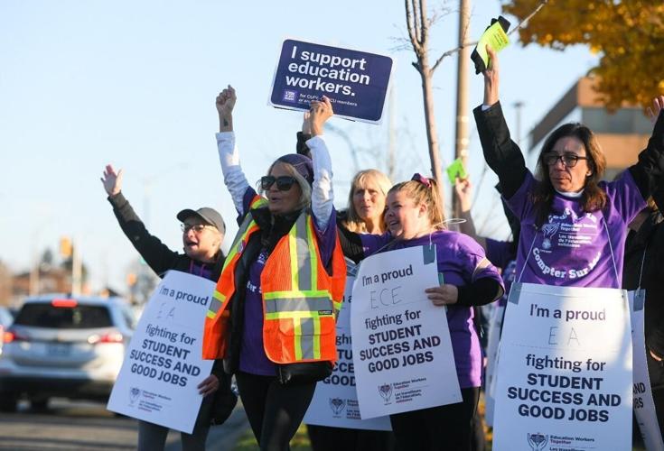 CUPE members hit the picket lines in Hamilton