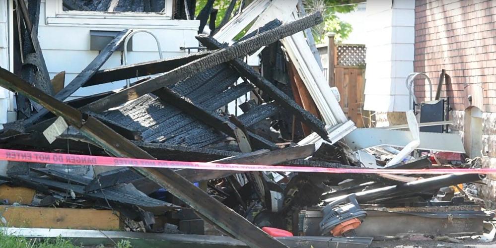 Destroyed home second explosion in neighbourhood this week