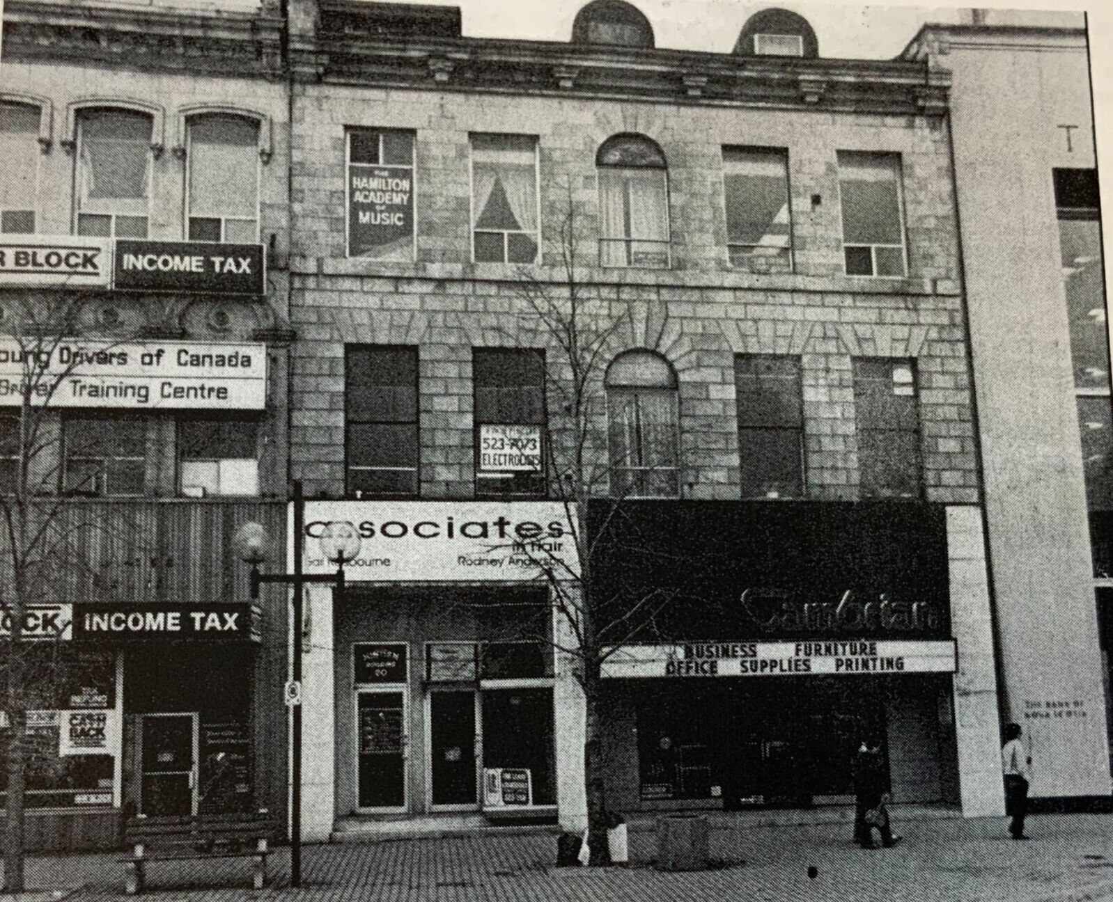 Collapsed Gore Park buildings once burnt to the ground