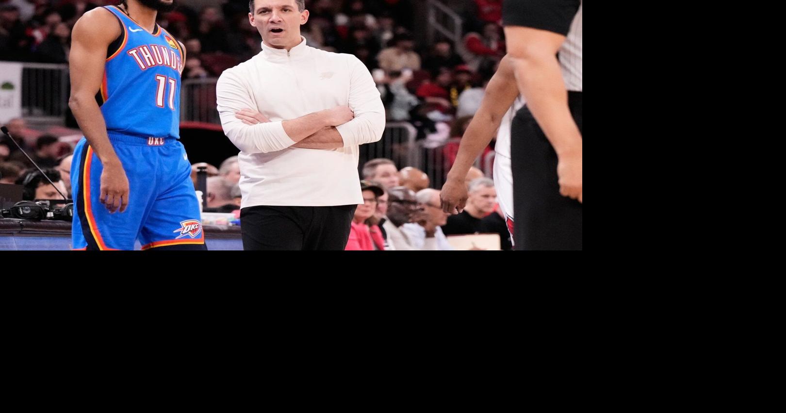 McCain scores 20 as Thunder beat Bulls 116-108 without Gilgeous-Alexander