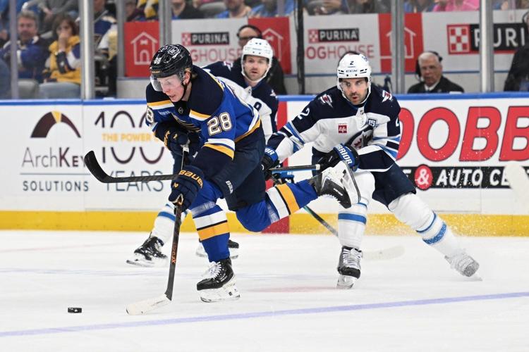 Faulk scores only goal of game, Hofer makes 24 saves to help Blues ...
