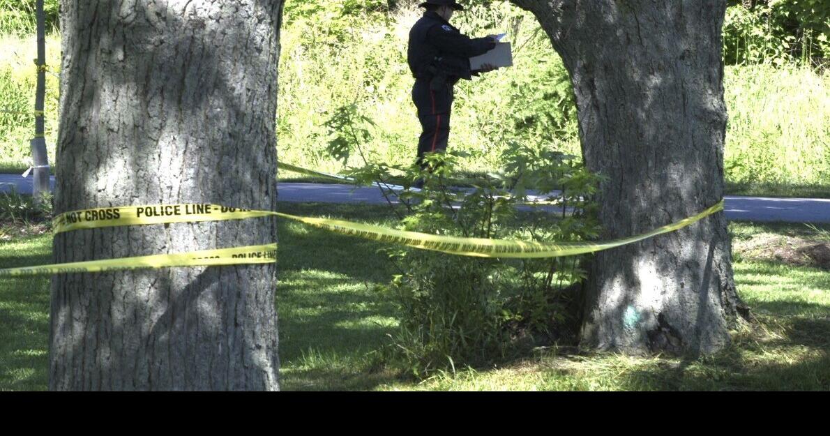 Heavy Police Presence Dead Body Found In Burlington Park