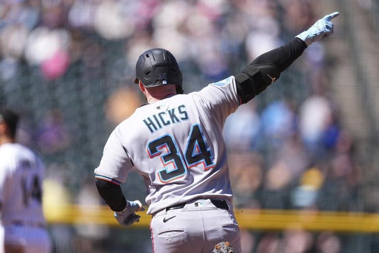 Liam Hicks' career-high 4 RBIs help Marlins beat Rockies 9-7 for 3-game ...