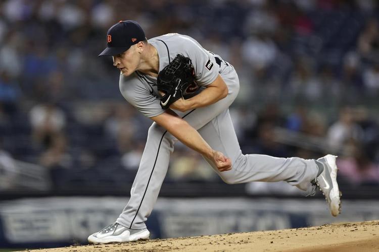 Tigers pitcher Matt Manning's right foot broken on 119.5 mph comebacker ...