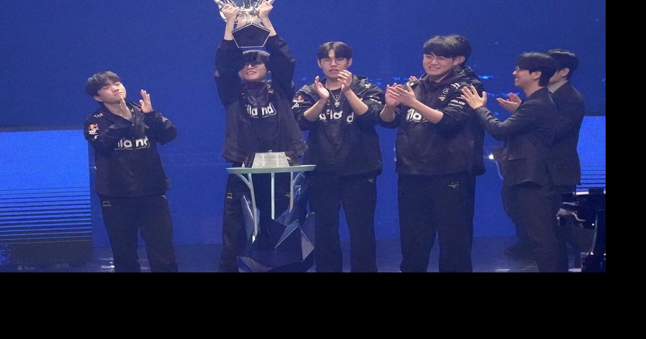 Esports superstar Faker's team wins trophy at the League of Legends ...