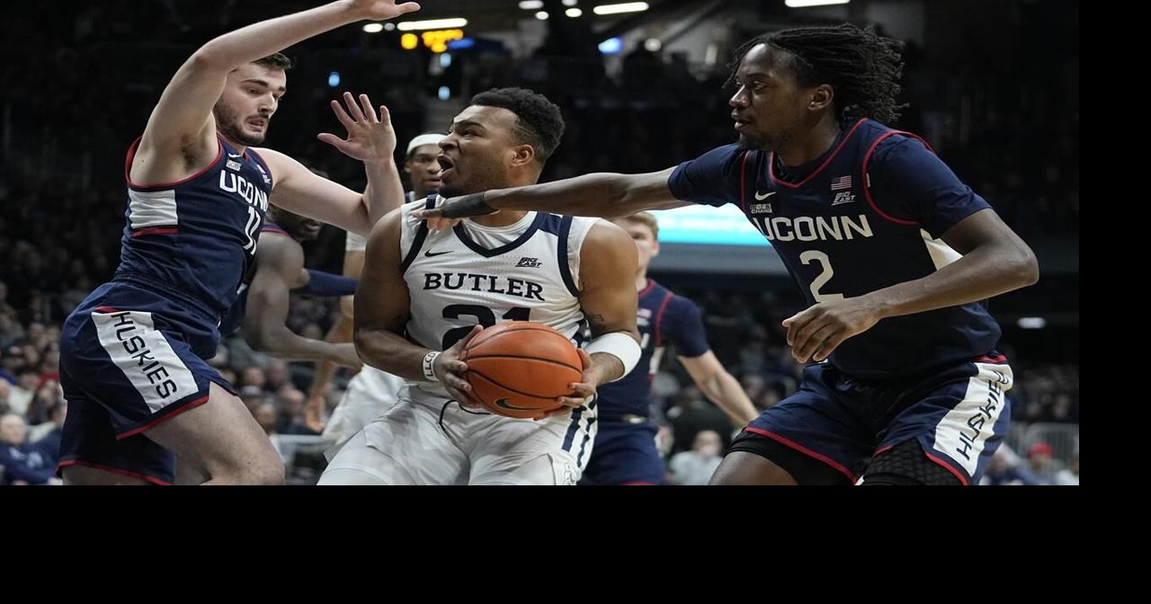 No. 4 UConn comes back in 2nd half to beat Butler 88-81 behind Karaban ...