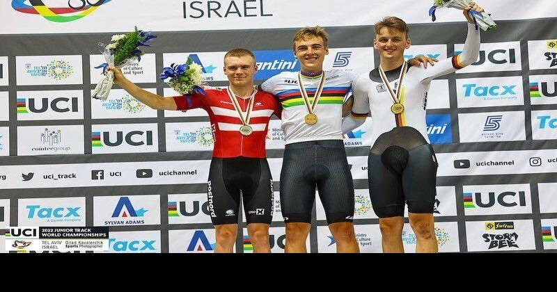 Ancaster's Carson Mattern twice golden at Junior Track World Cycling ...
