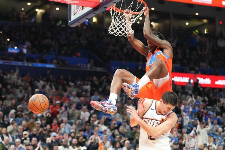 Thunder win 11th straight to improve to 19-1, beating Suns 123-119 to ...