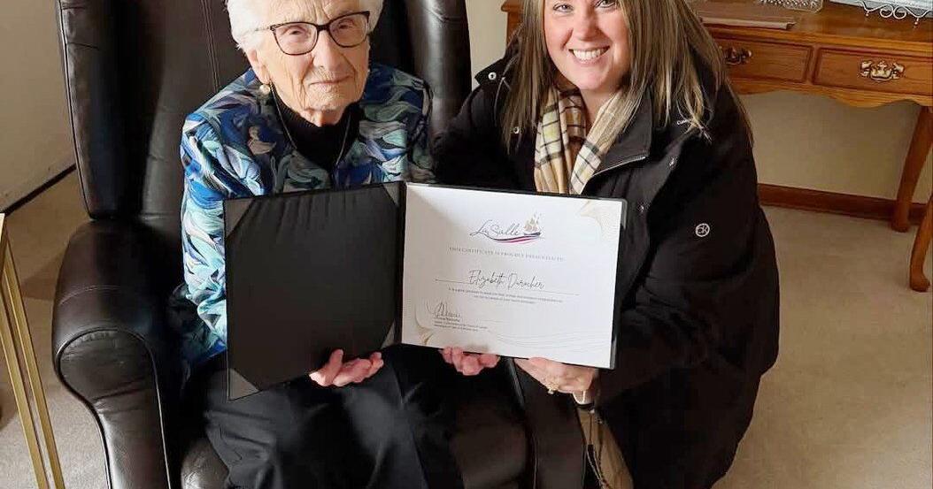 LaSalle honours Elizabeth Durocher on her 100th birthday