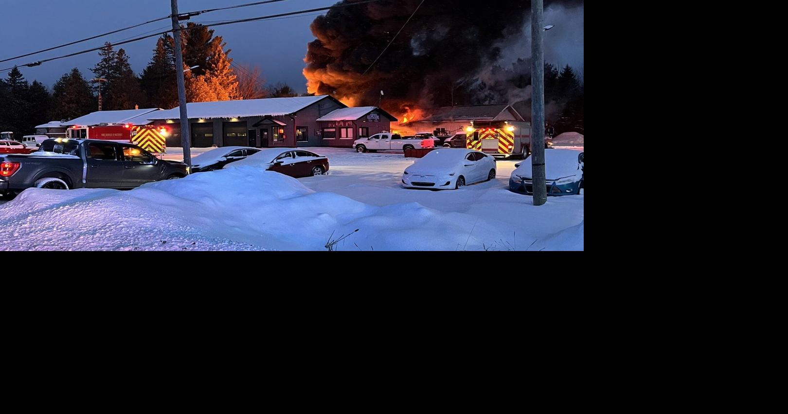 No injuries, but major damage from fire at Cache Bay business