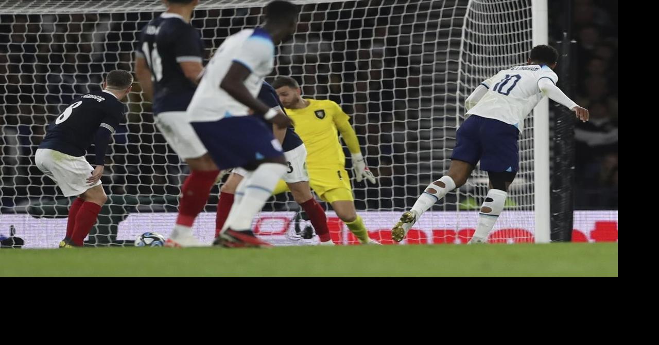 Bellingham stars as England beats Scotland 3-1 in international soccer ...