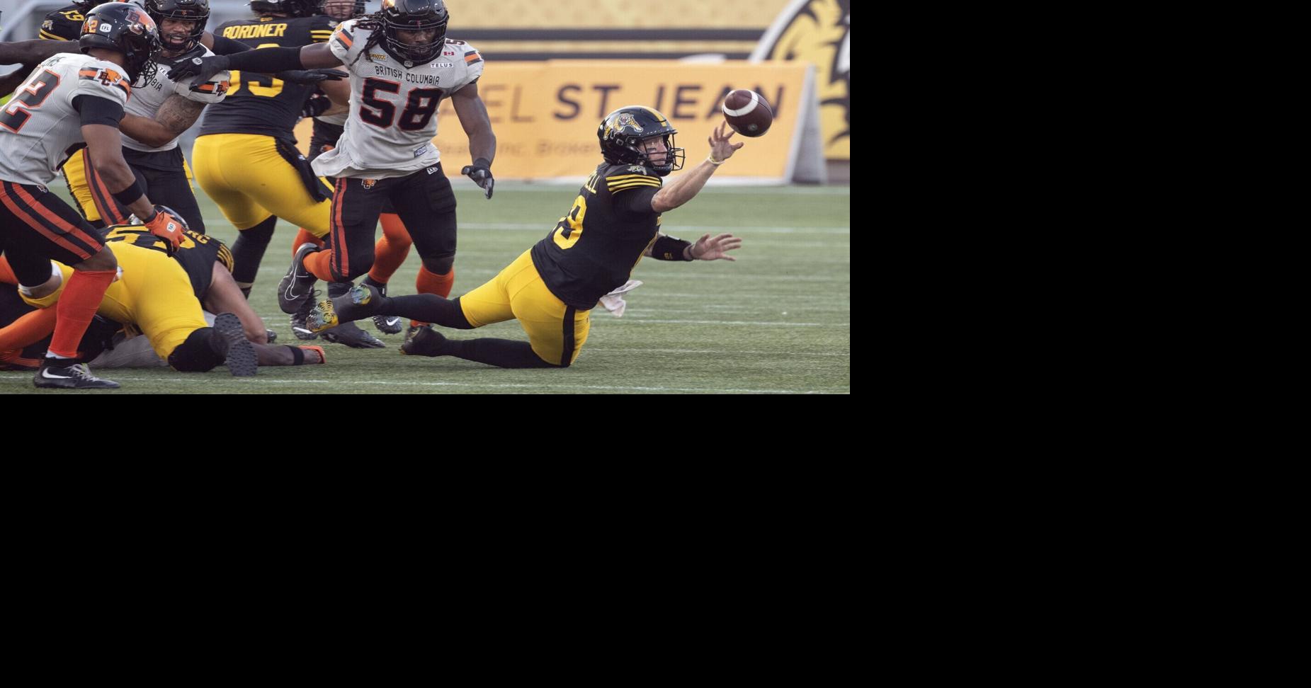 Tired, beat-up Ticats see their winning streak end at 6