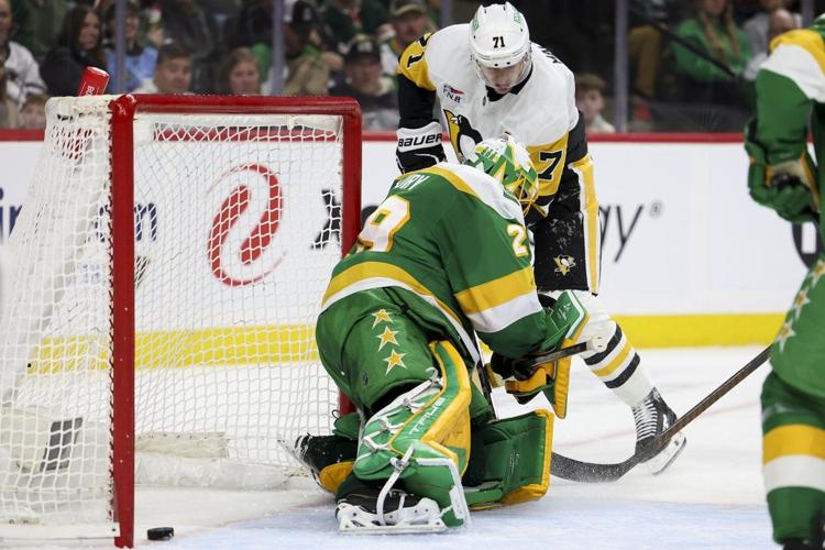 Crosby scores a pair of goals and Jarry stops 30 shots as Penguins top ...