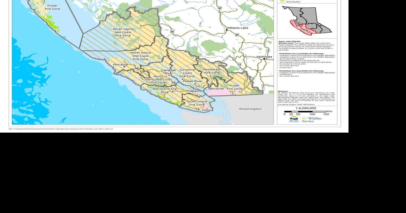 BC Wildfire Services announces open burning bans