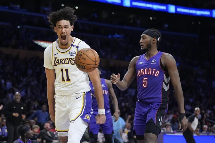 Jaxson Hayes sprains ankle in practice, leaving the Lakers thin at ...
