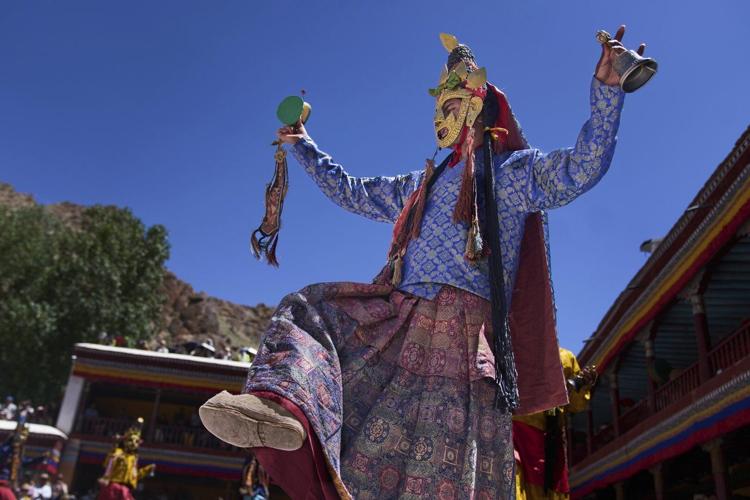 Photos of a Buddhist festival show ritual dances in India’s Ladakh