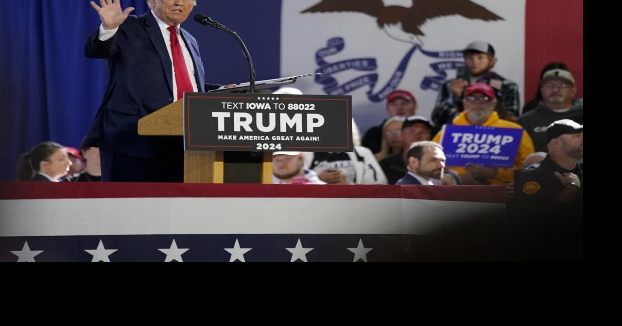 Trump, campaigning in Iowa, vows to ban Gaza refugees from US if he ...
