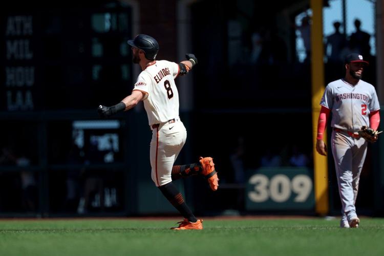 Eldridge's grand slam caps wild comeback as Giants rally from 8 down in ...