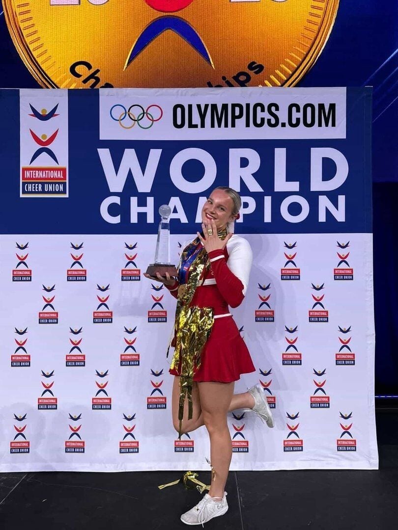 ‘What every cheerleader dreams of’: Lola Foster wins gold at World ...