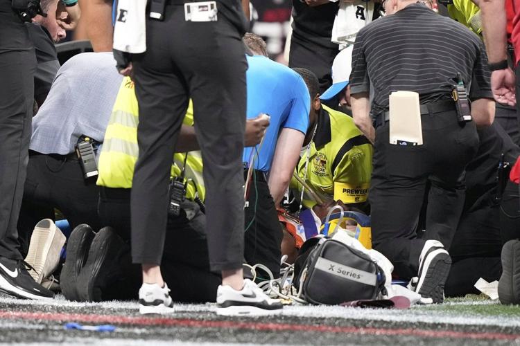 Lions-Falcons preseason game ends early after serious injury to Detroit's Morice Norris