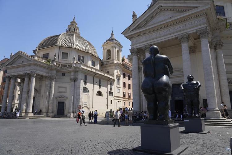 The late Colombian artist Botero is celebrated with an open-air ...