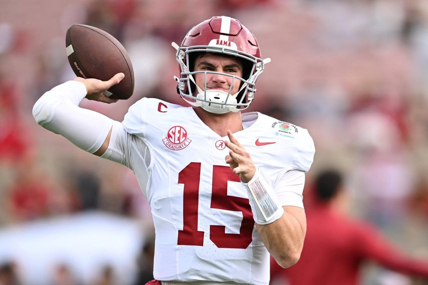 Ty Simpson declares for NFL draft after one season as Alabama's starting QB