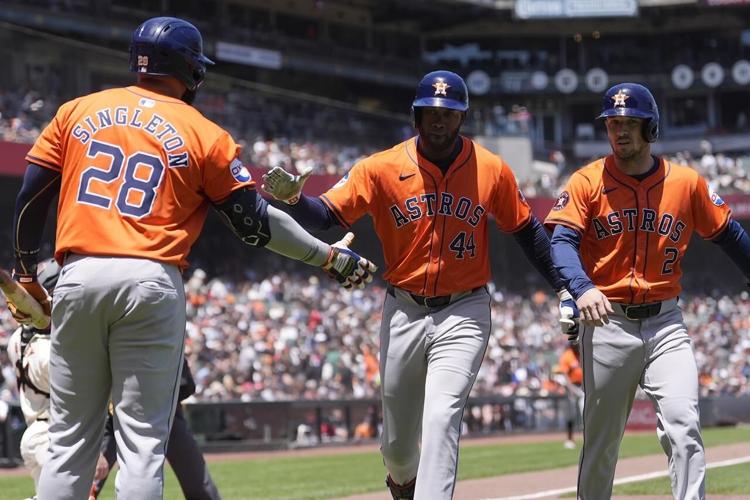 Austin Slater shines as the San Francisco Giants beat the Houston ...