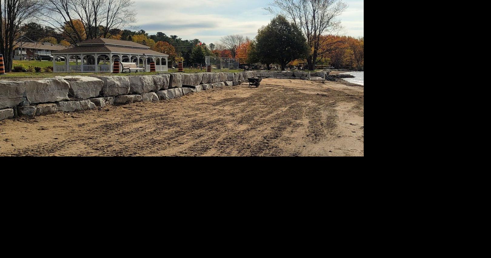 Callander’s Centennial Park break wall nears completion