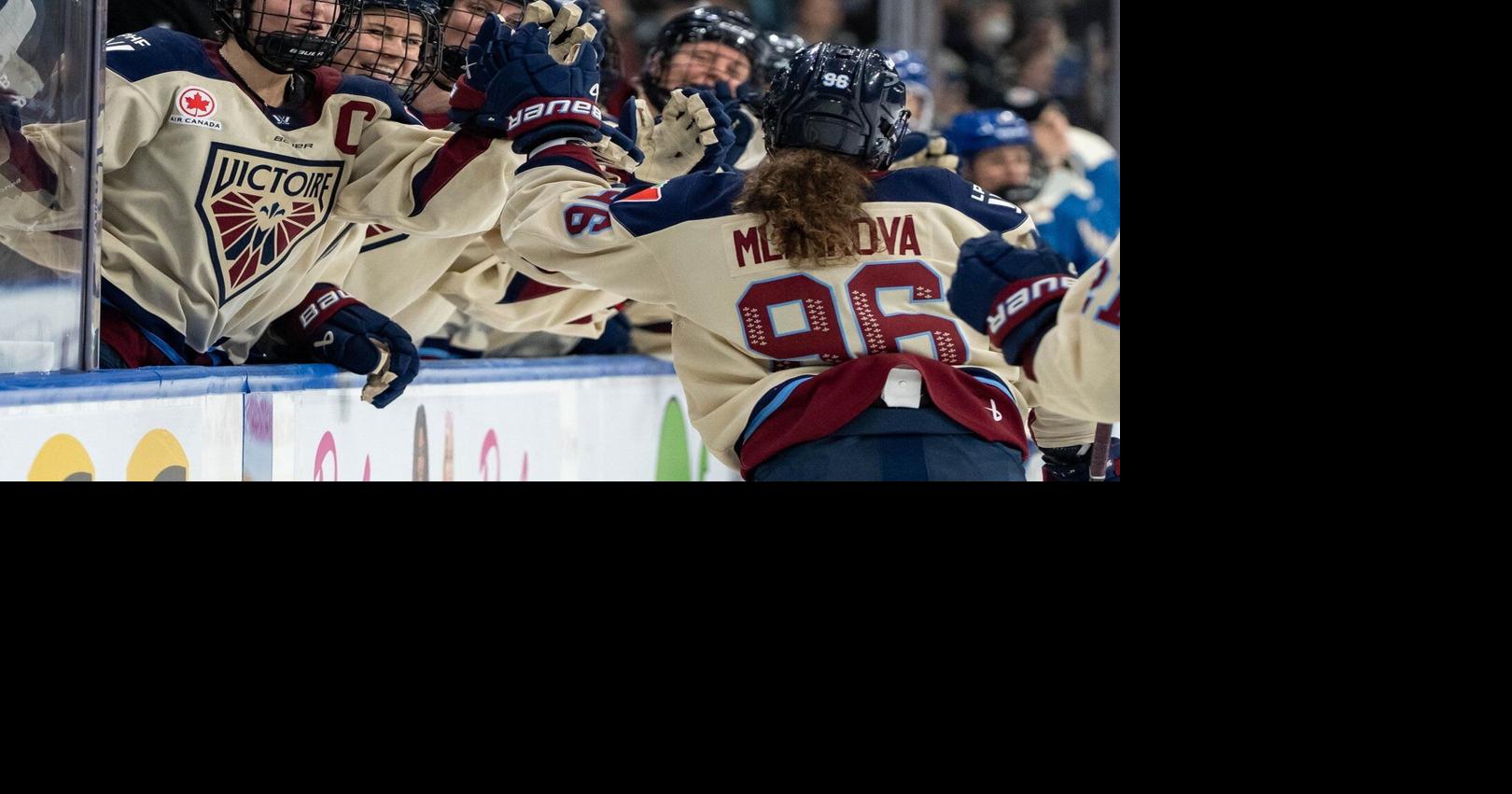 Greig scores first PWHL goal to help Victoire to a 4-2 win over Goldeneyes